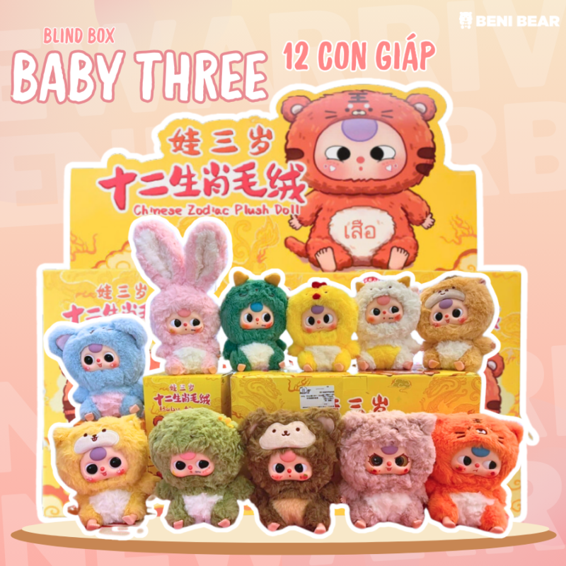 BABY THREE 12 CON GIÁP | SERIES BABY THREE 12 CHINESE ZODIAC - BENI BEAR